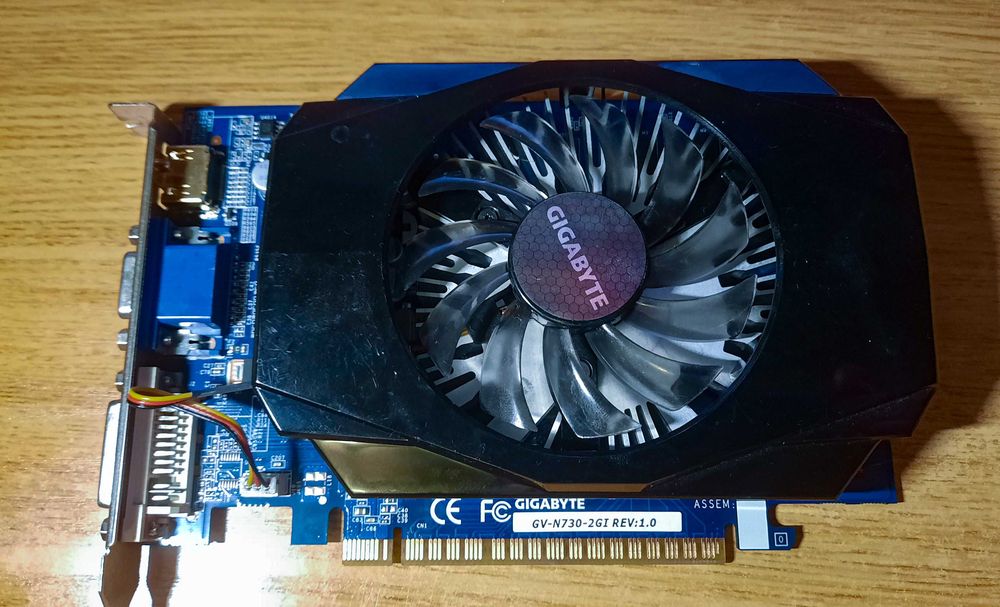GigaByte NVIDIA GeForce GT 730 | 2GB DDR3/128 bit | VGA DVI HDMI Cluj-Napoca • OLX.ro