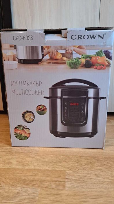 Мултикукър Crown CPC-60SS, 6 л, 8 програми гр. София Студентски град • OLX.bg