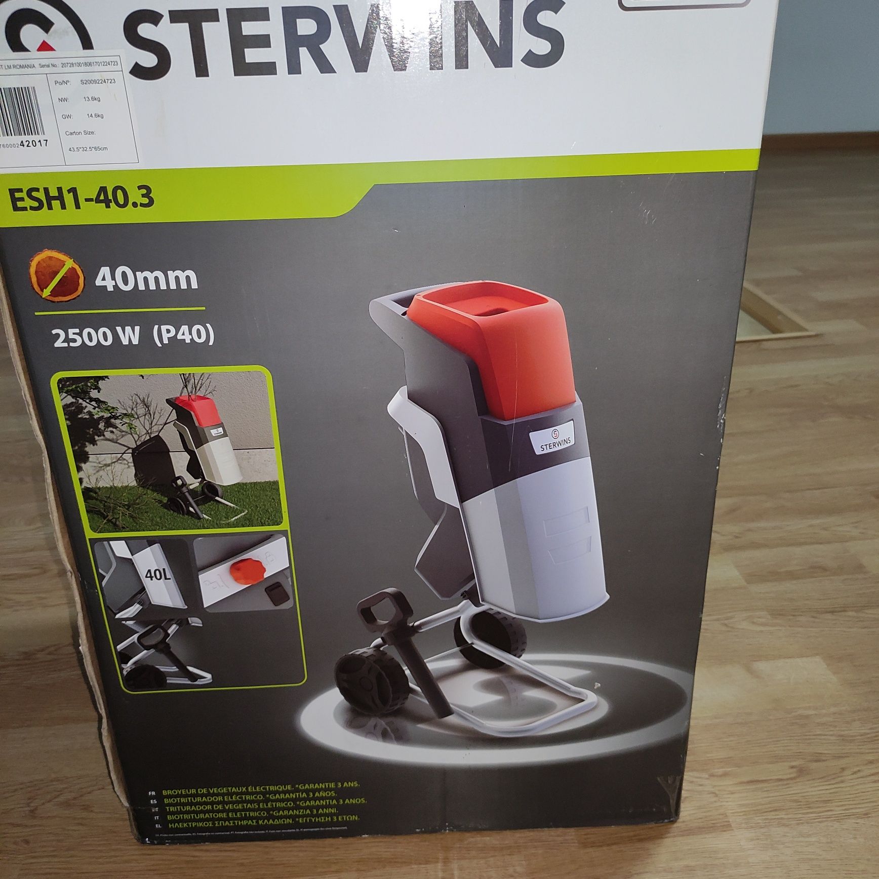 Tocator resturi vegetale Sterwins, electric, 2500 W Lunca Cetatuii • OLX.ro
