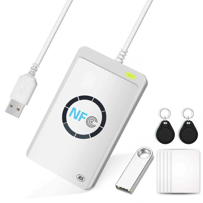 Cititor, copiator, inscriptor USB de carduri NFC/RFID ACR122U 424Kbps ...