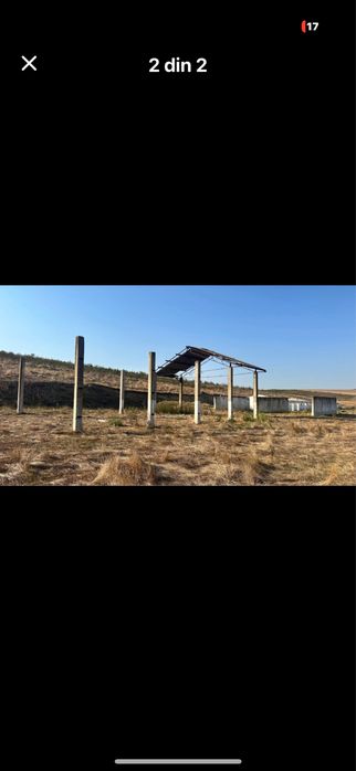 Vand teren 3800 mp este betonat 2000mp intravilan in deleni constanta ...