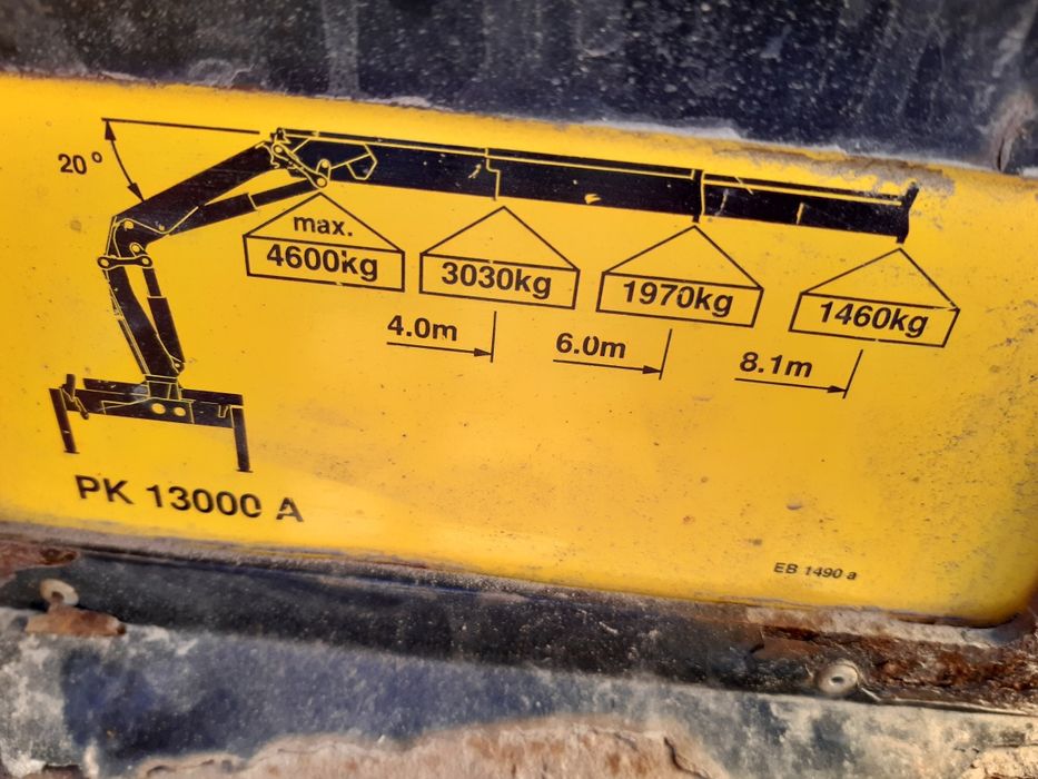 Macara camion Palfinger 13000 , Schimb Adjudeni • OLX.ro