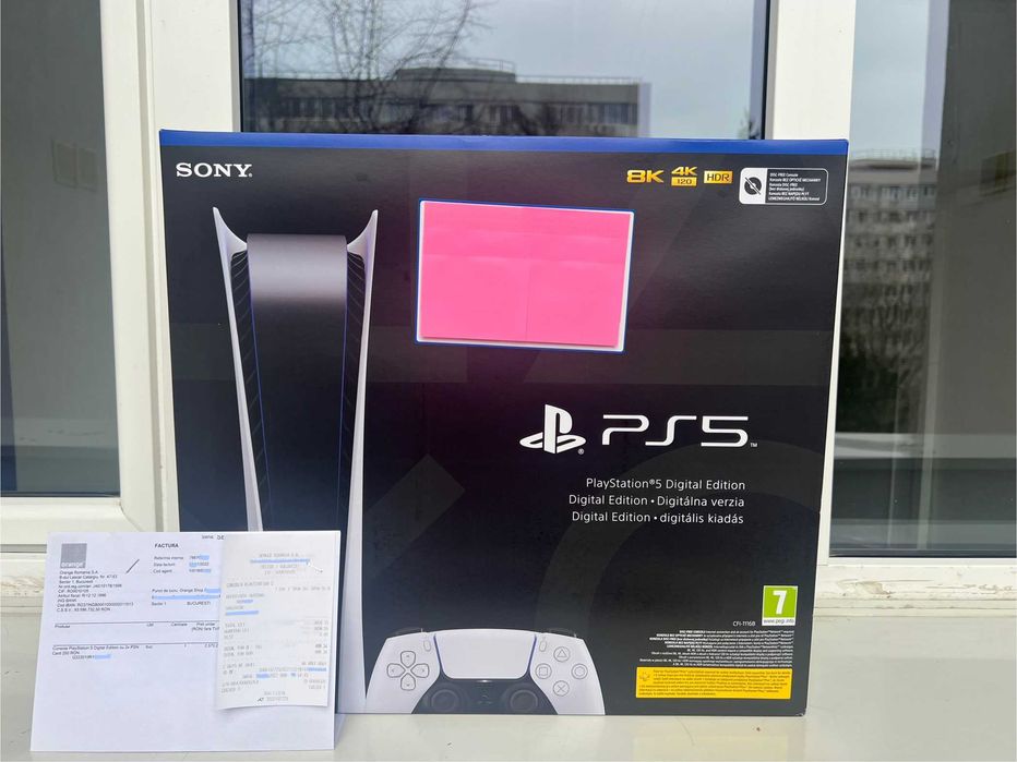 PS5 PlayStation 5 Digital Nou Sigilat Firmware 4.50 4.51 5.00 pt modat ...