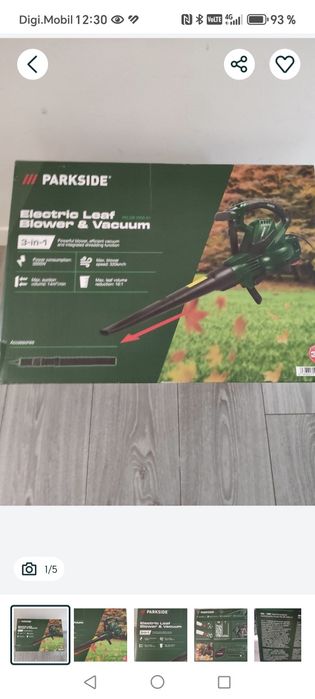 Suflanta/aspirator frunze Parkside Branesti • OLX.ro