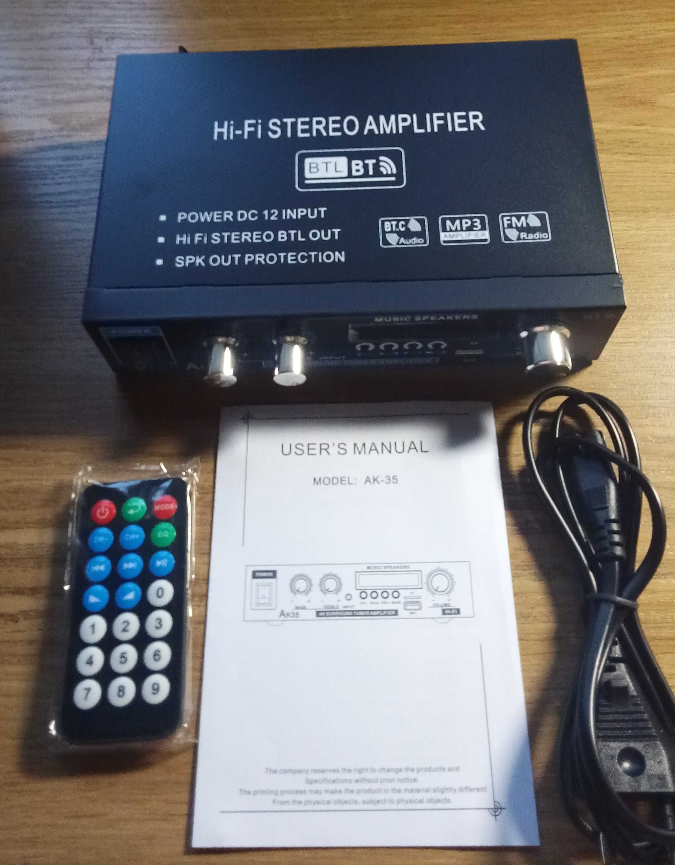 Усилитель звука цифровой домашний(Авто)AK35, 800Вт, 110-240В,Bluetooth ...