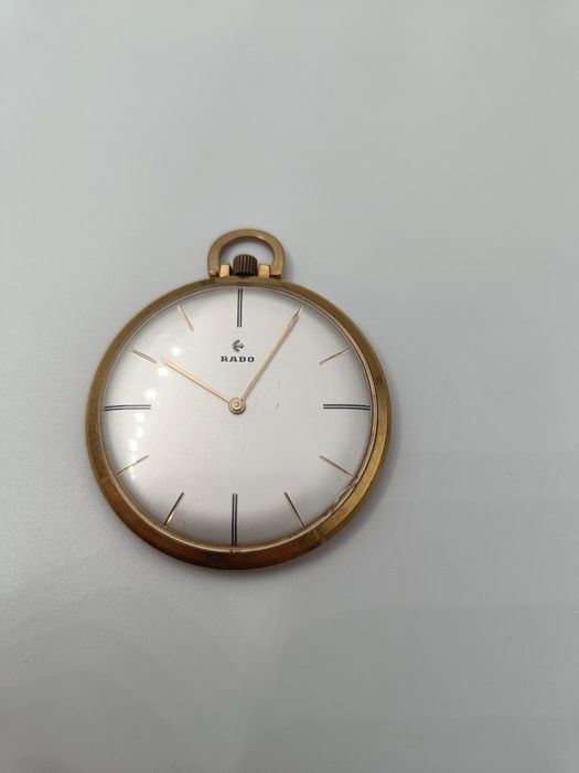 Ceas mecanic de buzunar Rado placat cu aur Ilfov Baneasa • OLX.ro