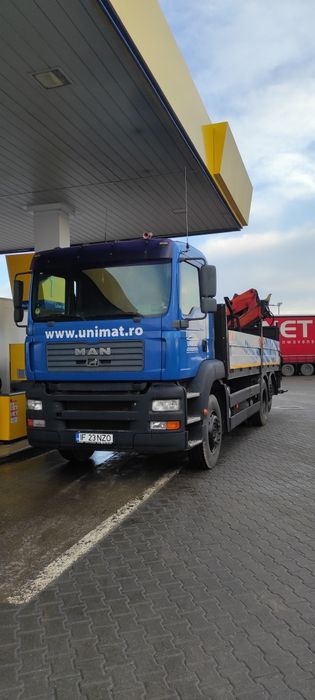 Man Tga 26.360 6x2 cu macara Palfinger 26.360 Bragadiru • OLX.ro