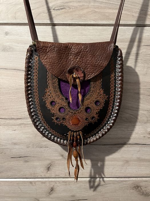 Geanta din piele naturala handmade Floresti • OLX.ro
