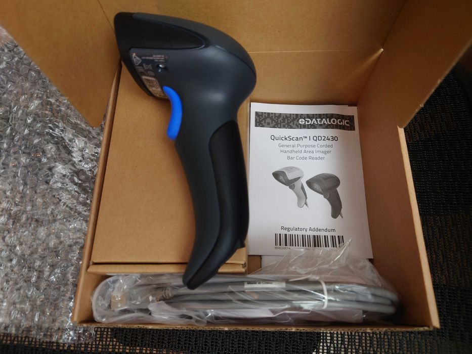 Scanner cod bare Datalogic QuickScan QD2430 mână/stativ. 2D, USB. nou ...
