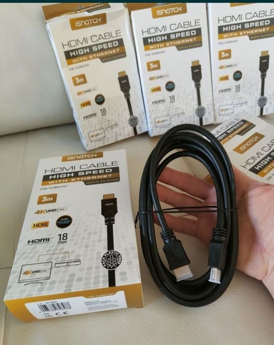 Cablu HDMI 3m Cablu HDMi TV PS4 Xbox PC Laptop UHD 4K Hdmi cablu Bucuresti Sectorul 3 • OLX.ro
