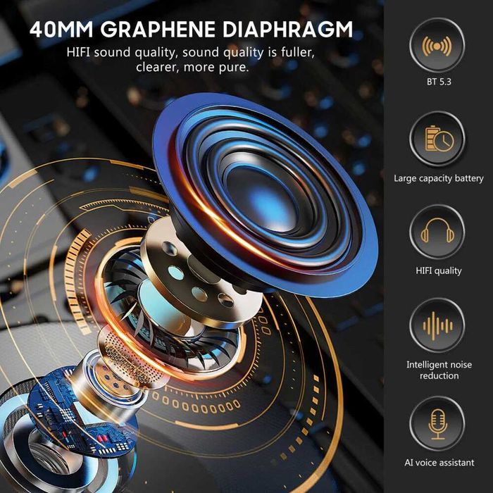 Intercom Sistem Comunicare Casca Moto cu Bluetooth 5.3 1000mAh ...