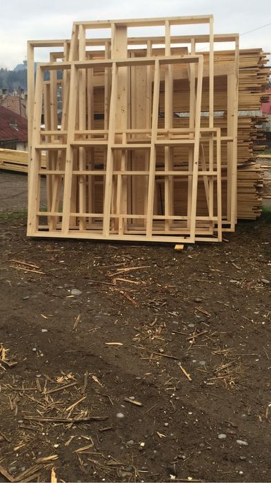 Casa cub pe structura de lemn timber frame Toplita • OLX.ro