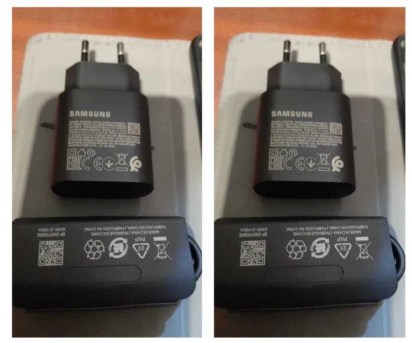 Set incarcator Samsung original superfast charge 25w usb type c , noi ...