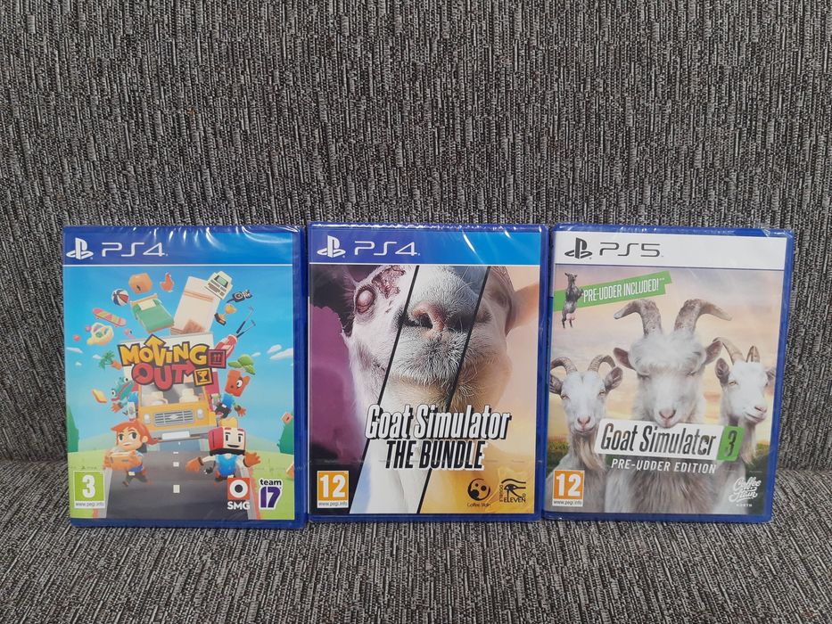 Goat Simulator bundle, 3 pre under , Moving out PS4 PS5 гр. Пловдив ...