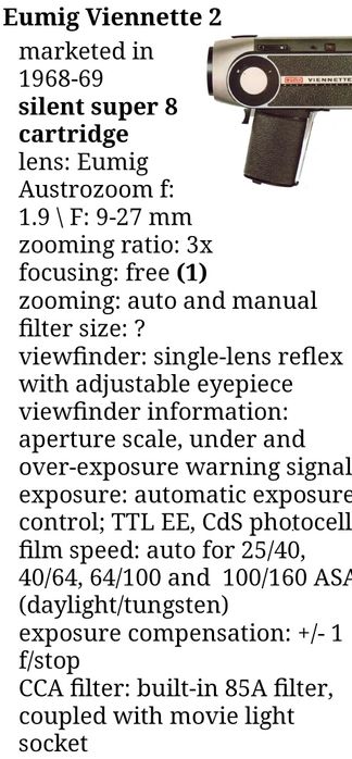 Camera video anii 70 Eumig Viennette 2 și TV portabil Roadstar Bucuresti Sectorul 4 • OLX.ro