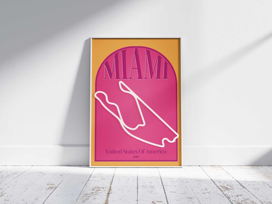 Poster Formula 1 Circuitul de la Miami, USA. Cadou pentru fani ...
