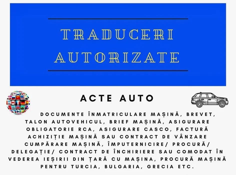 Acte Auto Non-Stop/ Traduceri Autorizate URGENTE / Înmatriculări Auto Iasi • OLX.ro
