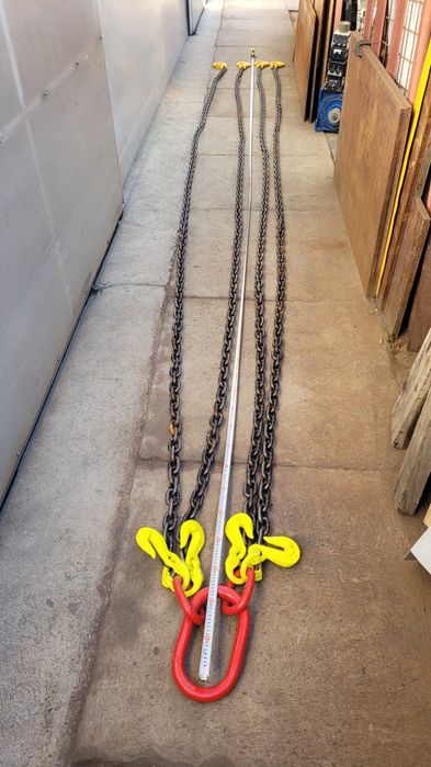 Lanturi ridicare macara pod rulant 20 tone lant carlig inel 4 brate ...