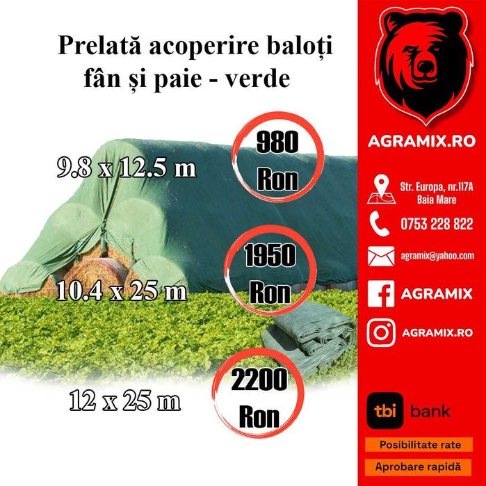 Pt baloti fan paie prelata acoperire noi Agramix Cluj-Napoca • OLX.ro