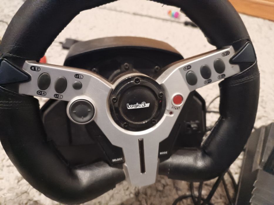 Volan Racing wheel + pedale , compatibil cu PlayStation 2 PS2 PS 2 ...