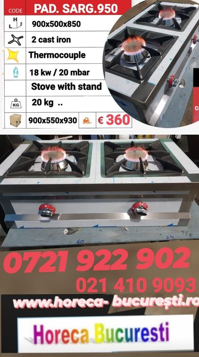 ARAGAZ Inox 2-3-4-6 FOCURI Profesional / ARAGAZ Inox 8 OCHIURI Prof ...