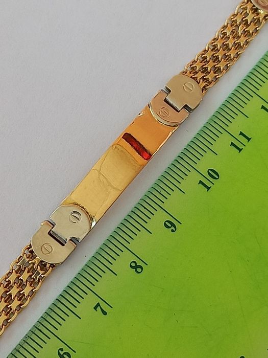 Bratara aur 18 K"Cartier"originala, numar unic serie 1050 AR (ekymv23 ...