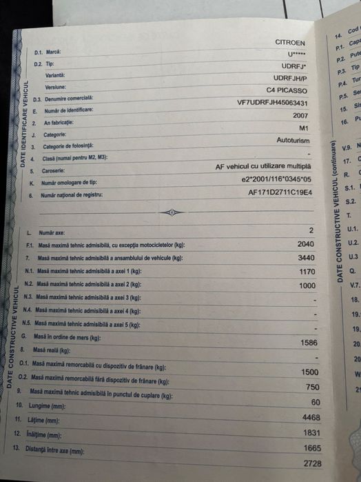 Citroen U C4 Picasso Bistrita • OLX.ro