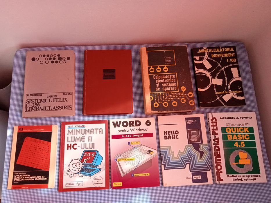 Cărți tematica IT ,calculator,felix,HC,calculatoar Romanesc,vintage ...