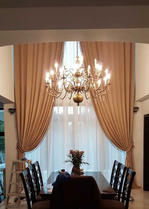 Perdele draperii montaj sine galerii confectii catifea voal rulouri ...