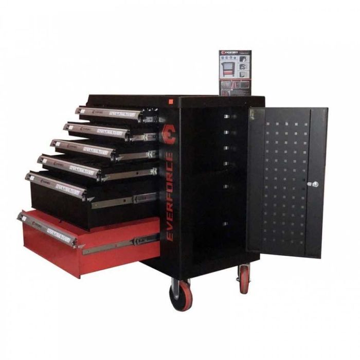 Шкаф с инструменти с 6 чекмеджета – 4 пълни EverForce гр. Асеновград • OLX.bg