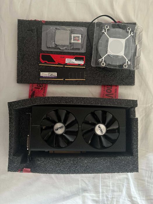 RX 480 8gb Nitro OC, Ryzen 1600 със Cooler, 16gb ram гр. Варна Колхозен пазар • OLX.bg