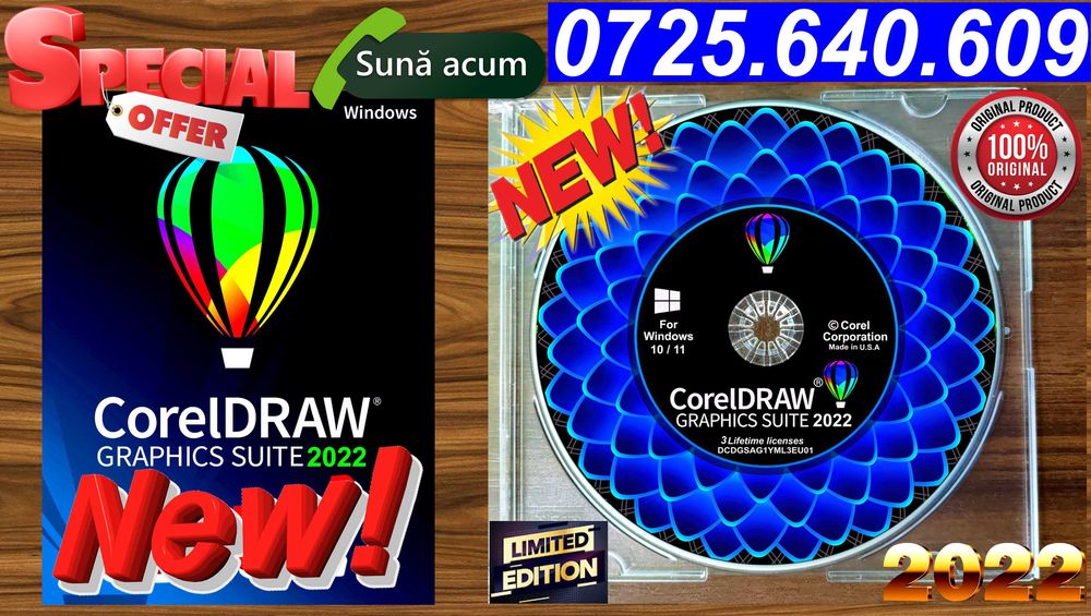 CorelDRAW 2022 - DVD SIGILAT - 3 Digital Licenses Permanente Bucuresti Sectorul 4 • OLX.ro