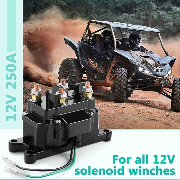 Контролер Соленоид Контактор Реле за ЛЕБЕДКА 12V ATV UTV Can-Am с. Труд ...