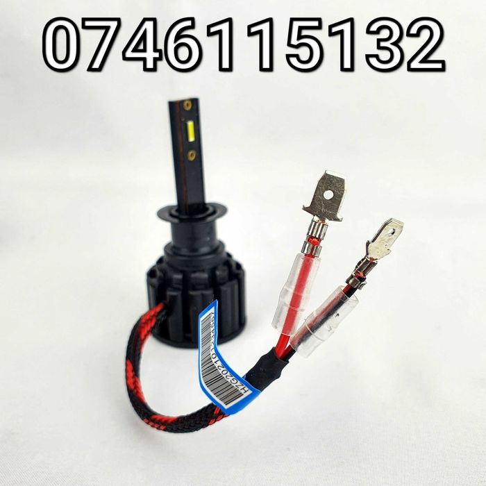 Faza Lunga-Scurta-BEC LED H1-MULTIMARCA-20000Lm-6500K-Aluminiu-110W-HQ ...