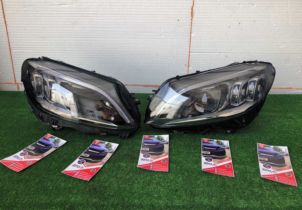 Mercedes Benz w205 multibeam faruri full led facelift stanga dreapta ...