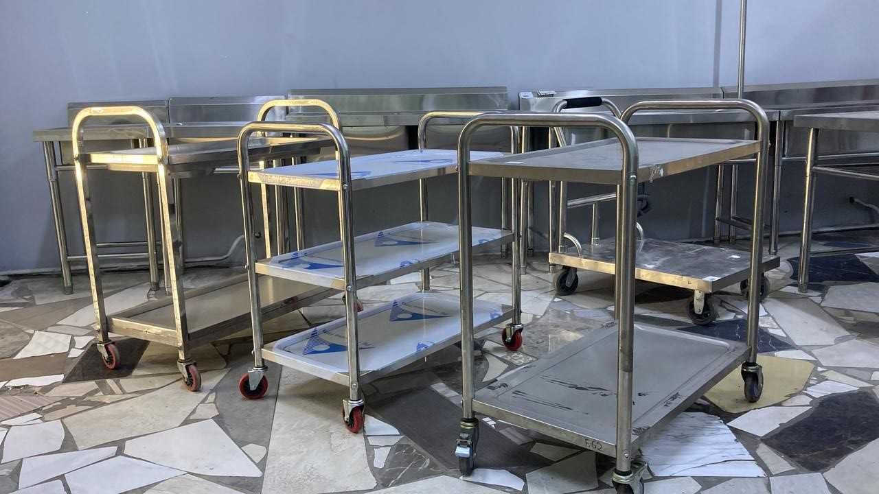 Тележки сервировочные двойные/тройные из нержавейки - Оборудование ...
