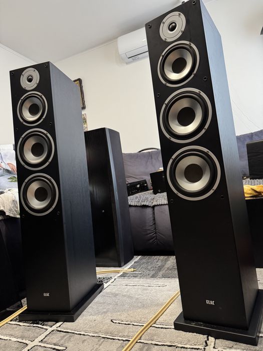 Boxe Elac FS 58.2,140 W RMS,Difz De 17.5Cm,Made In Germany,40Kg ...