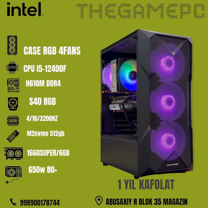 Aksiya Kompyuter sborka: 455 у.е. - Настольные Ташкент на Olx