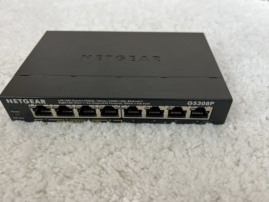 Netgear Poe switch GS308P гр. Шумен Дивизионна болница • OLX.bg