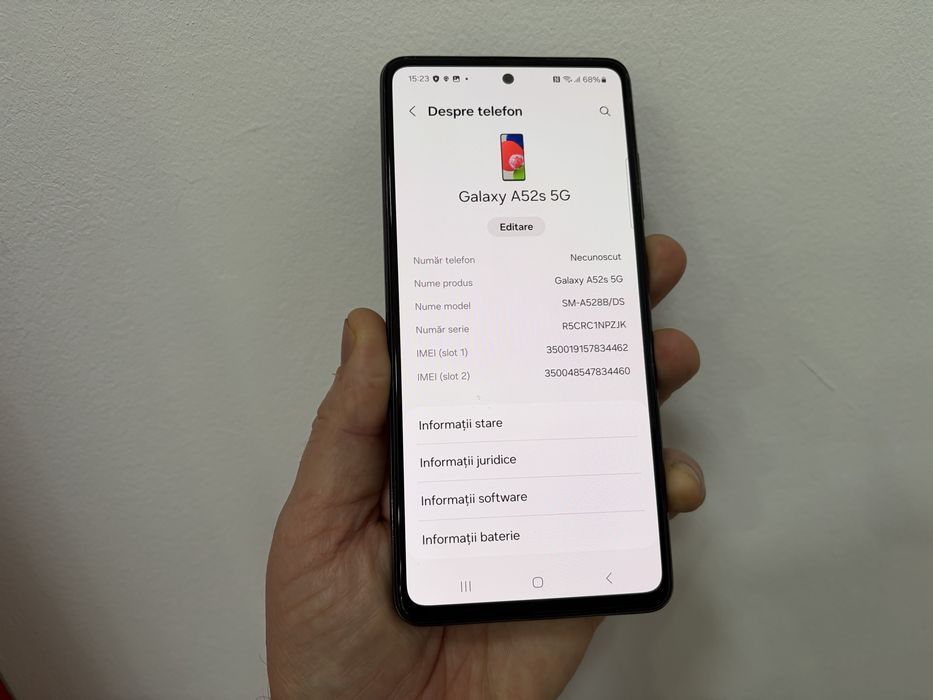 Samsung Galaxy A52s 5G, 128 gb, 6 gb ram, Black, dual sim Iasi • OLX.ro