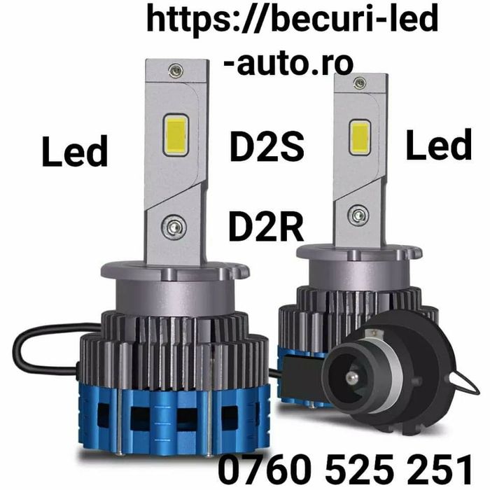 Kit Becuri Led D2S/D2R/D4S/D4R (Plug&Play+Can-bus) Calitatea Premium ...