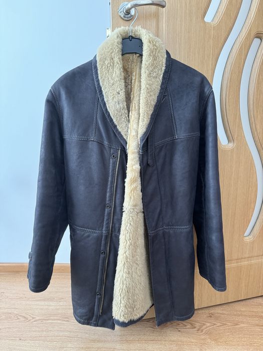 Cojoc barbatesc din piele naturala de oaie si blana Bucuresti Sectorul ...