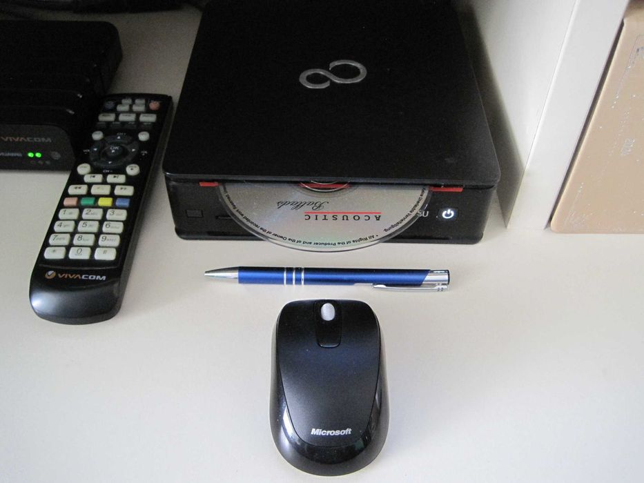 Fujitsu Esprimo Q520 Mini PC, DVD, i3-4160T, 4GB RAM, 500GB, подарък гр ...