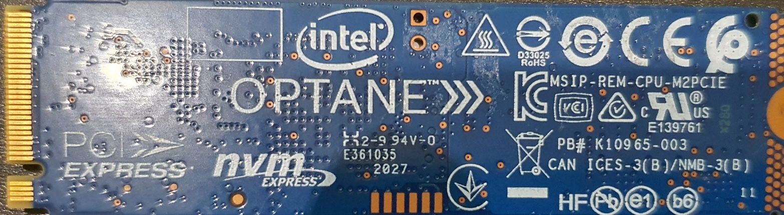 Intel Optane H10 32GB + 512GB SSD NVMe PCIe, M.2 (2280) гр. Пловдив ...