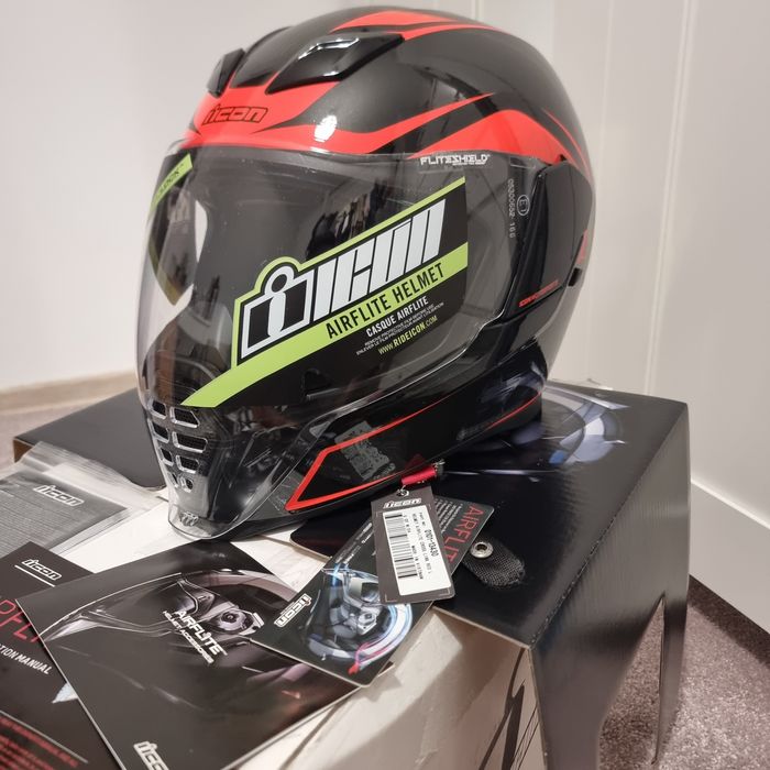 Casca moto Icon Airflite™ Crosslink Red Bucuresti Sectorul 4 • OLX.ro