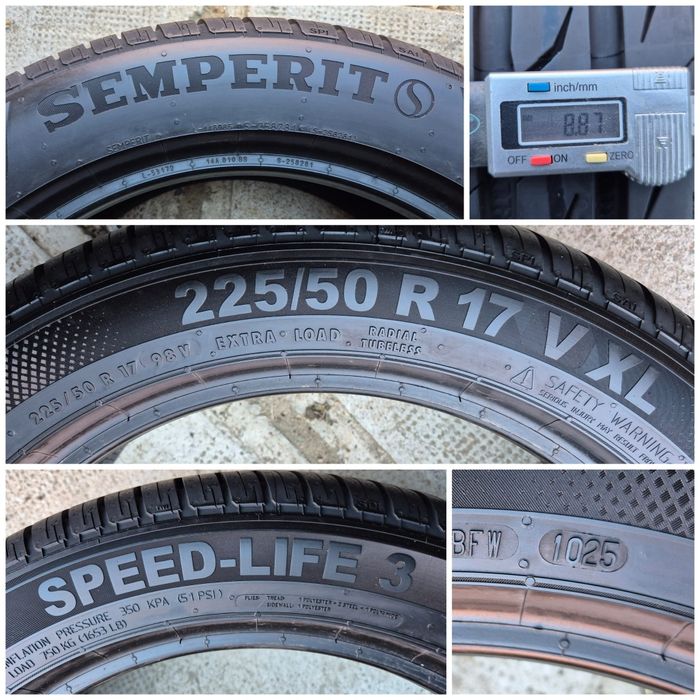 O bucată 225/50 R17 vară - una Semperit Pirelli Tarnaveni • OLX.ro