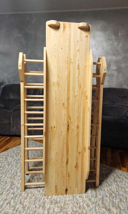 Triunghi Pikler mare cu tobogan si perete de catarare de 170 cm ...