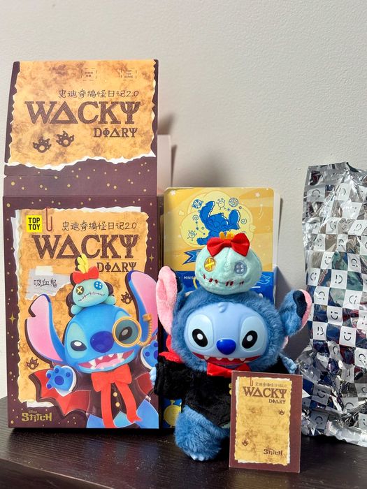 New !! 2025 - Labubu / Stitch/ Wacky Diary din plus Mystery Box 2.0 ...