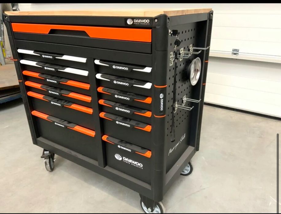 Dulap / carucior cu scule Daewoo, 13 sertare, echipat cu 267 piese Reghin • OLX.ro