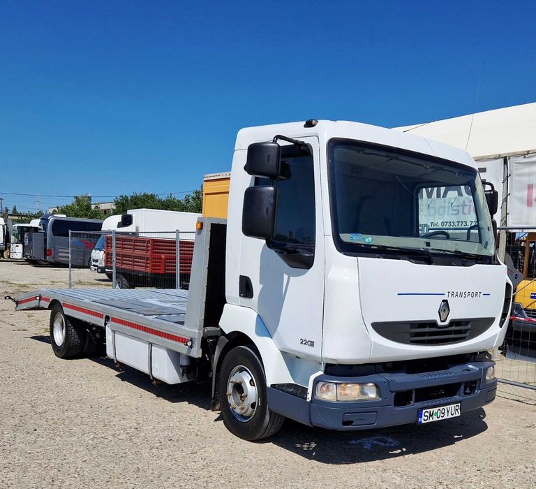 Platforma auto Renault Midlum 220dxi, BA14 transport vehicule Satu Mare ...